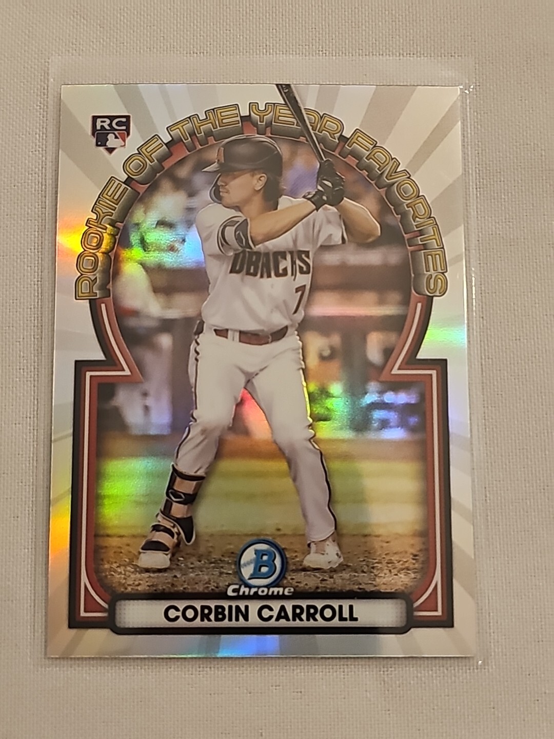 2023 Bowman Chrome Corbin Carroll RC #ROYF-1 Rookie Of The Year ...