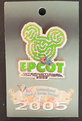 WDW Epcot International Flower & Garden Festival 2005 Logo Stitch LE ...