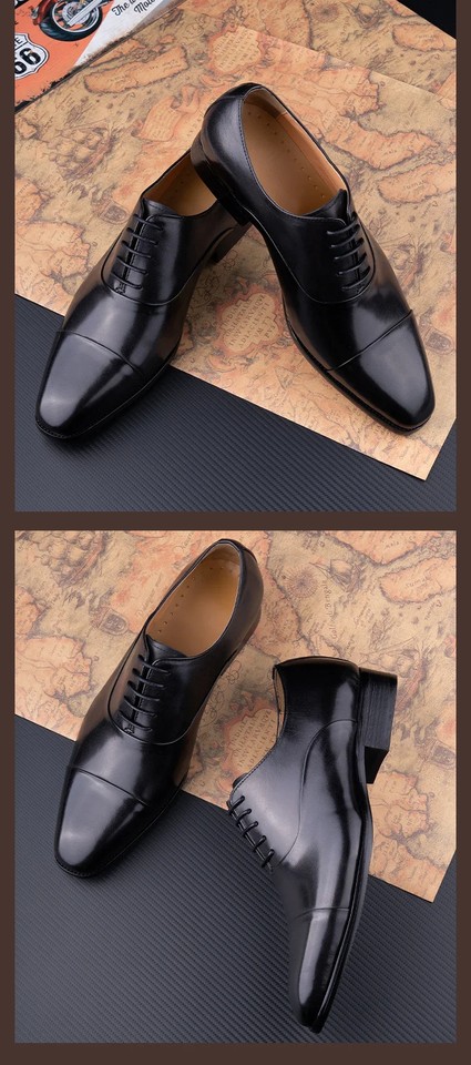 Handmade Mens Oxford Leather Shoes Leather Men Dress Shoes Business ...
