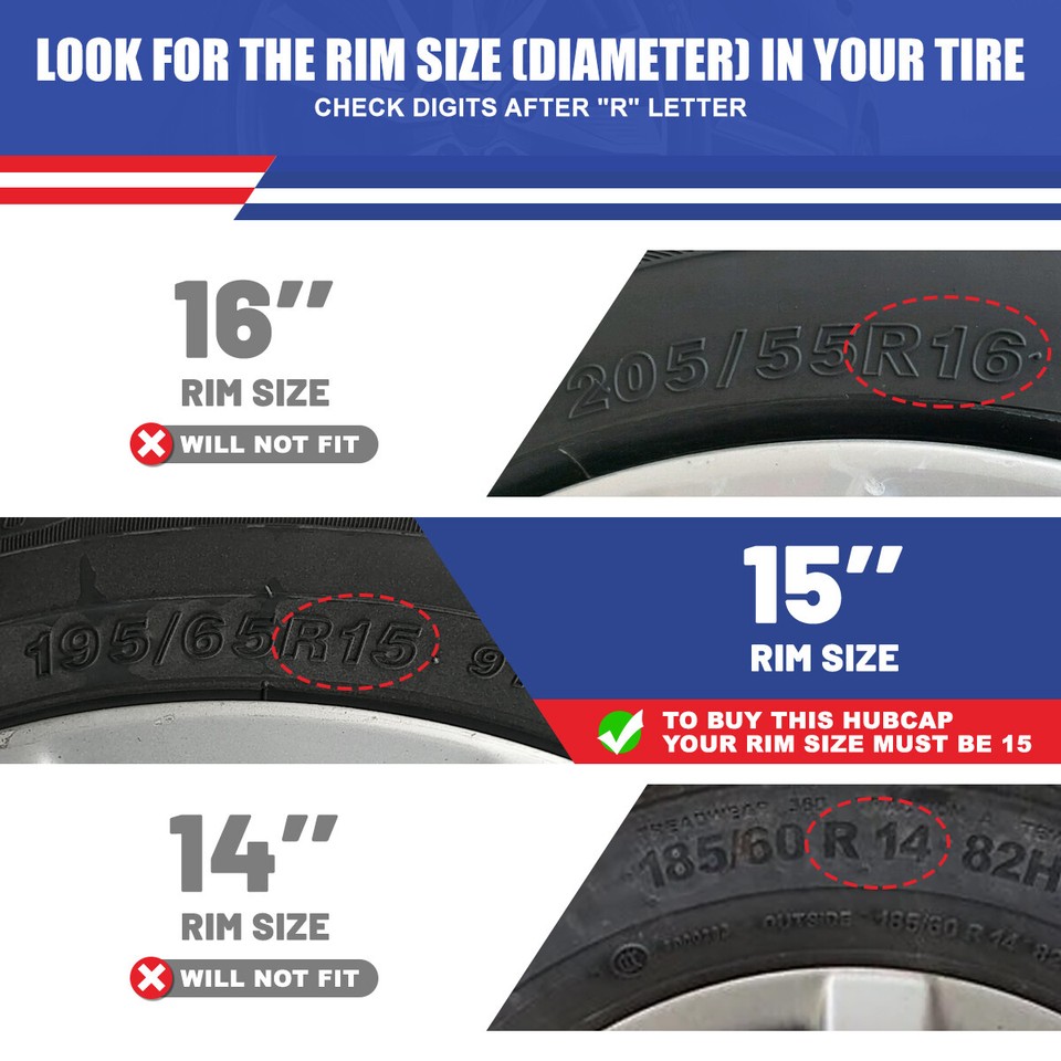 For 2013-2015/06-11 Honda Civic 15" Bolt-On Wheel Covers Hubcaps ...