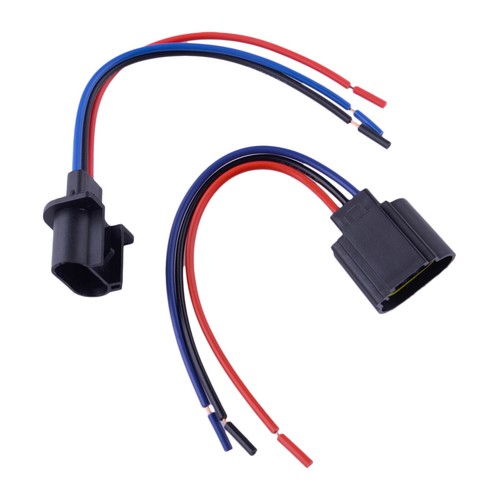 2pc Wire Pigtail Male Female Extension 9008 H13 Harness Headlight Bulb ...