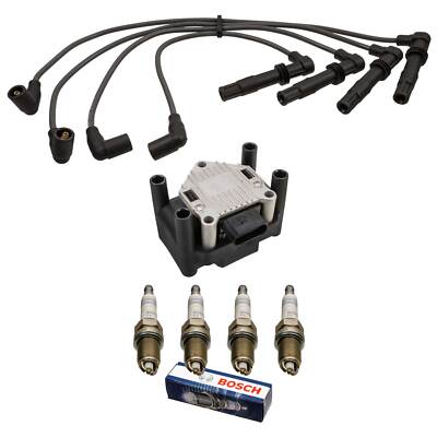 Zündspule Zündkerzen Zündkabel für 1.4 16V 55kW 75PS VW Golf 4 Caddy ...