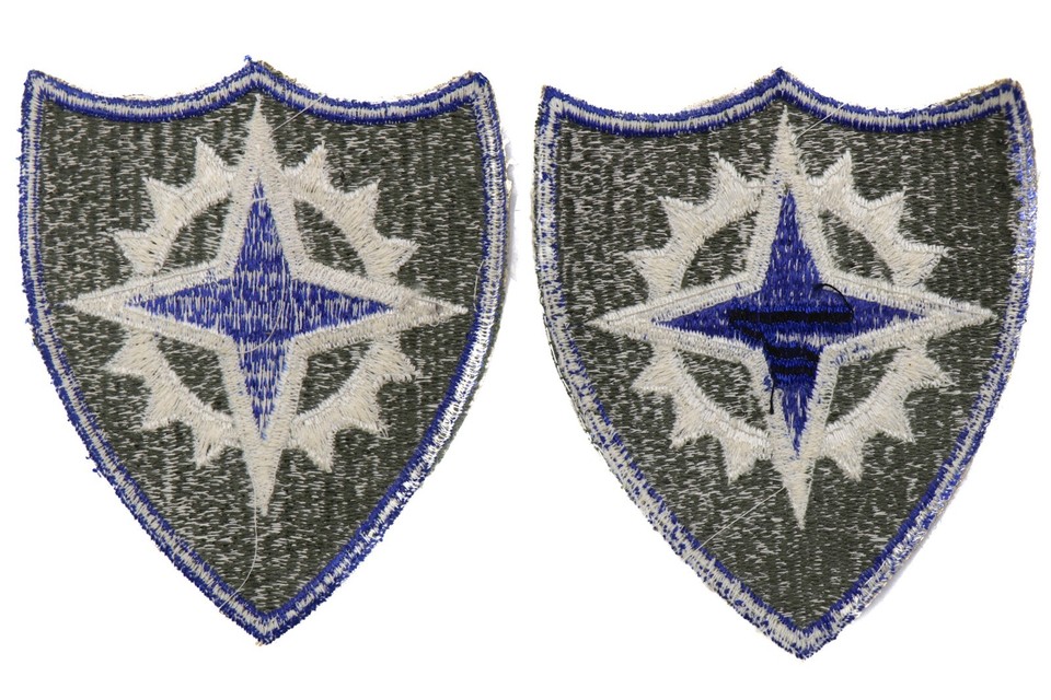 2 Original US WWII Army XVI Corps Patch - 16th Corps SSI Sleeve Uniform ...
