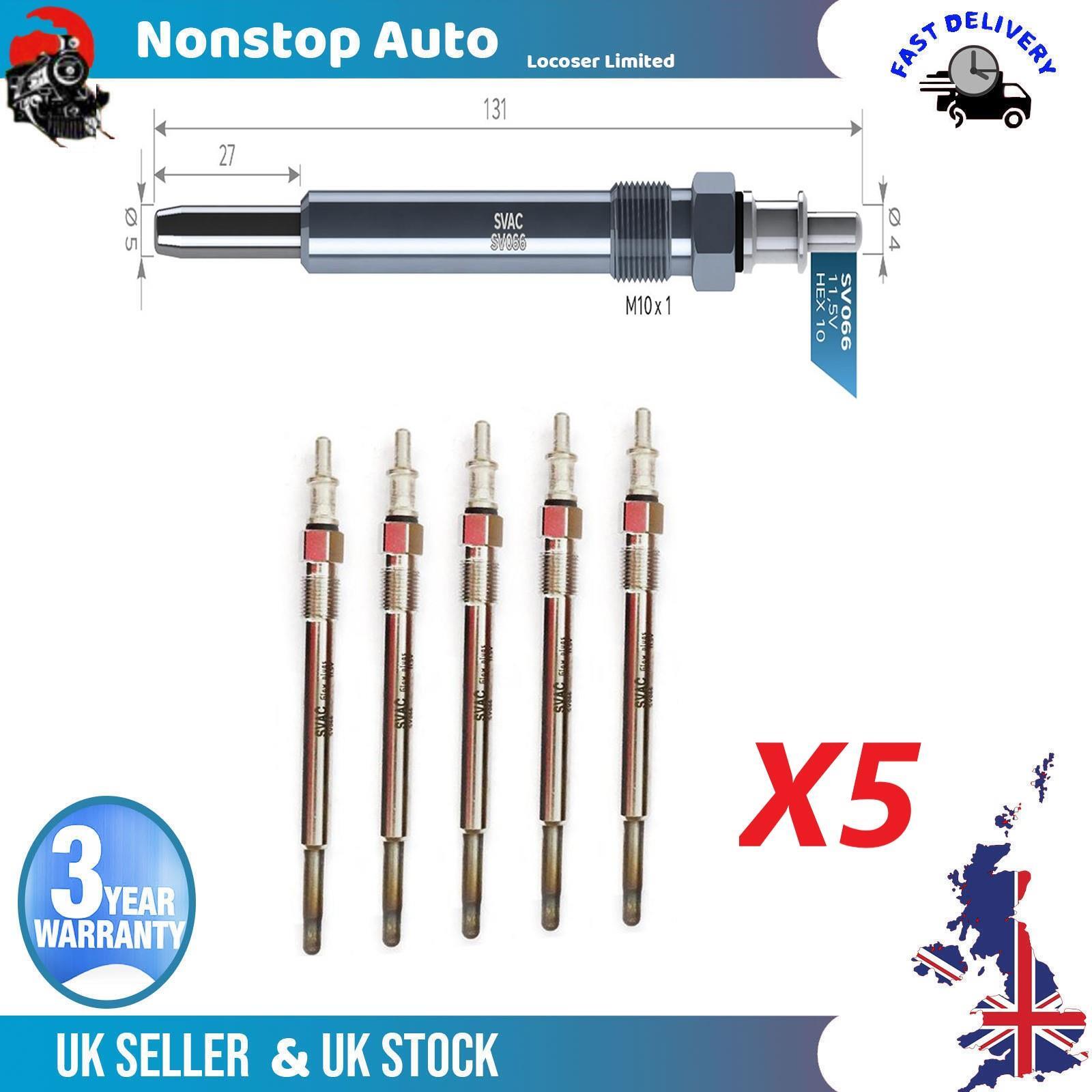 5X Glow Plugs For MERCEDES C E S G V CLC CLK Viano Vito Sprinter ...