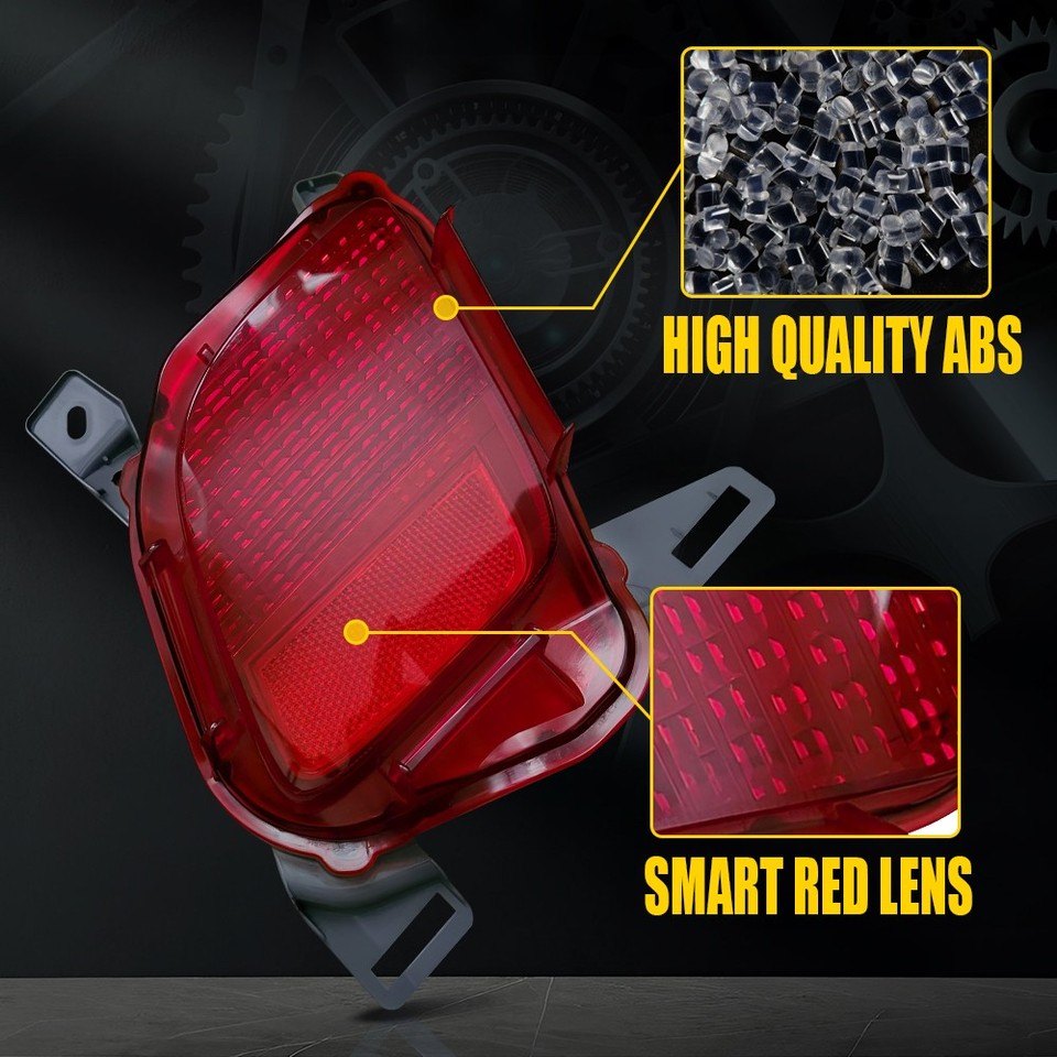 Rear Reflector Bumper Lamp Case Driver Side For Red 2014-2019 Toyota ...