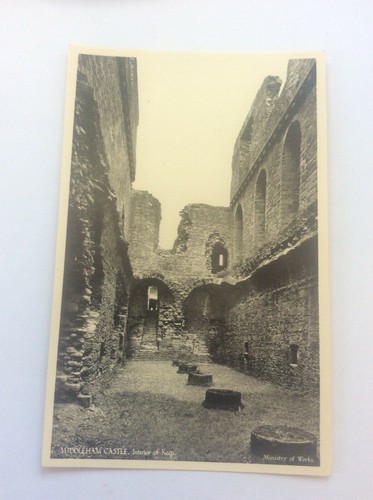 Middleham Castle Keep Interior Real Photo Postcard Ministry of Works ...