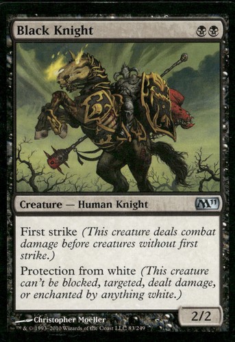 Black Knight Magic 2011 (M11) #83 Magic The Gathering MTG | eBay