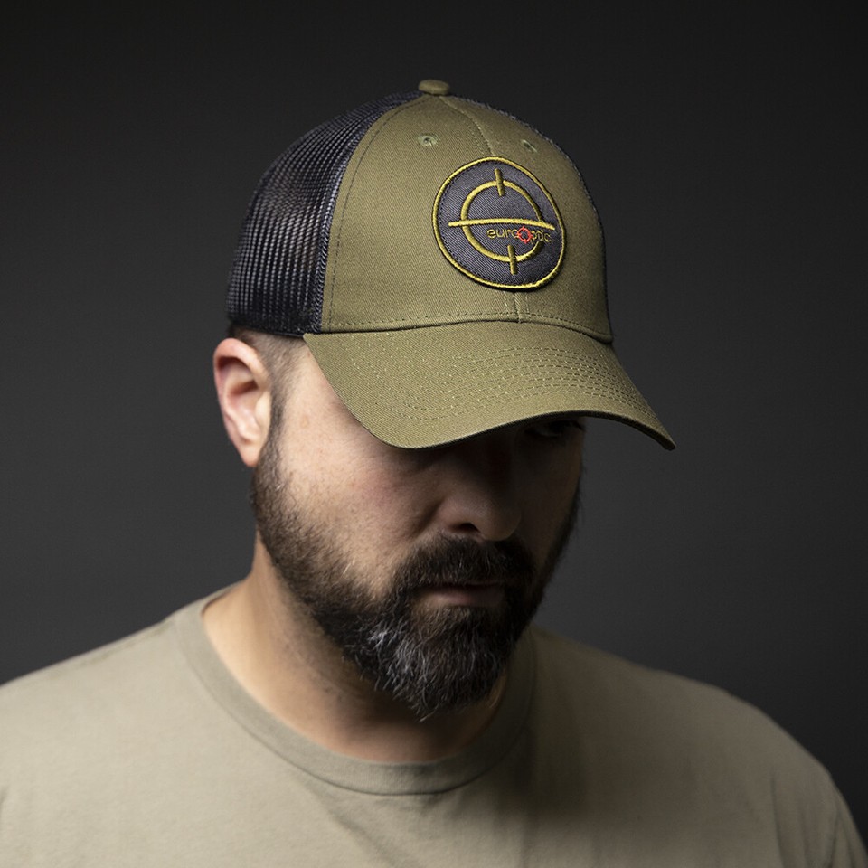 EuroOptic OD Green Reticle Logo Patch Hat w/Black Mesh EO-HAT-ODG-RET ...