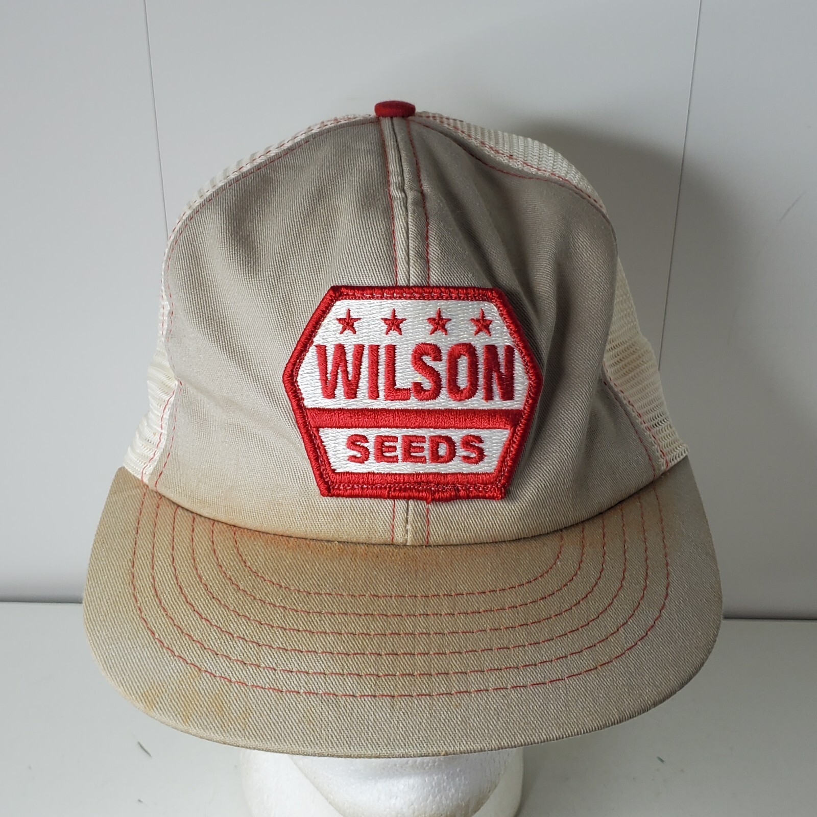 VTG Wilson Seeds Pioneer Patch Logo Snapback Hat Mesh… - Gem