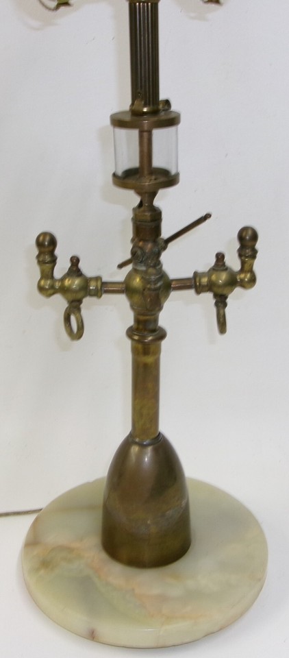 Steampunk Industrial Lamp American Injector Co Brass Hit & Miss Engine ...