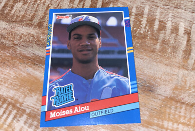 MOISES ALOU ~ 1991 Donruss Baseball RATED ROOKIE Trading Card #38 ...