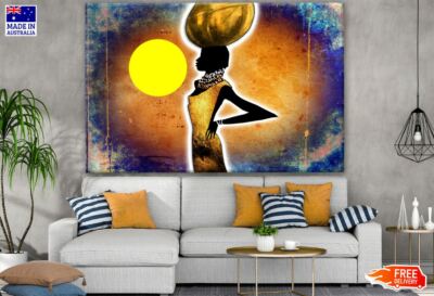 Colorful Cultural Abstract Painting Canvas Collection Home Decor Wall ...