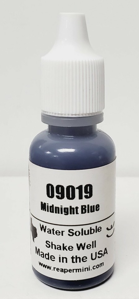 MIDNIGHT BLUE Reaper Miniatures Master Series Paints REM09019 (0.5 oz ...