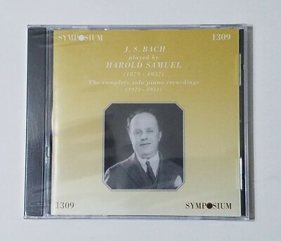 JS Bach played by Harold Samuel CD Complete Solo Piano Recordings ...