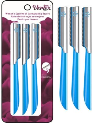 Womens Facial Razor Hair Removal - Dermaplaning Tool Peach Fuzz Remover ...