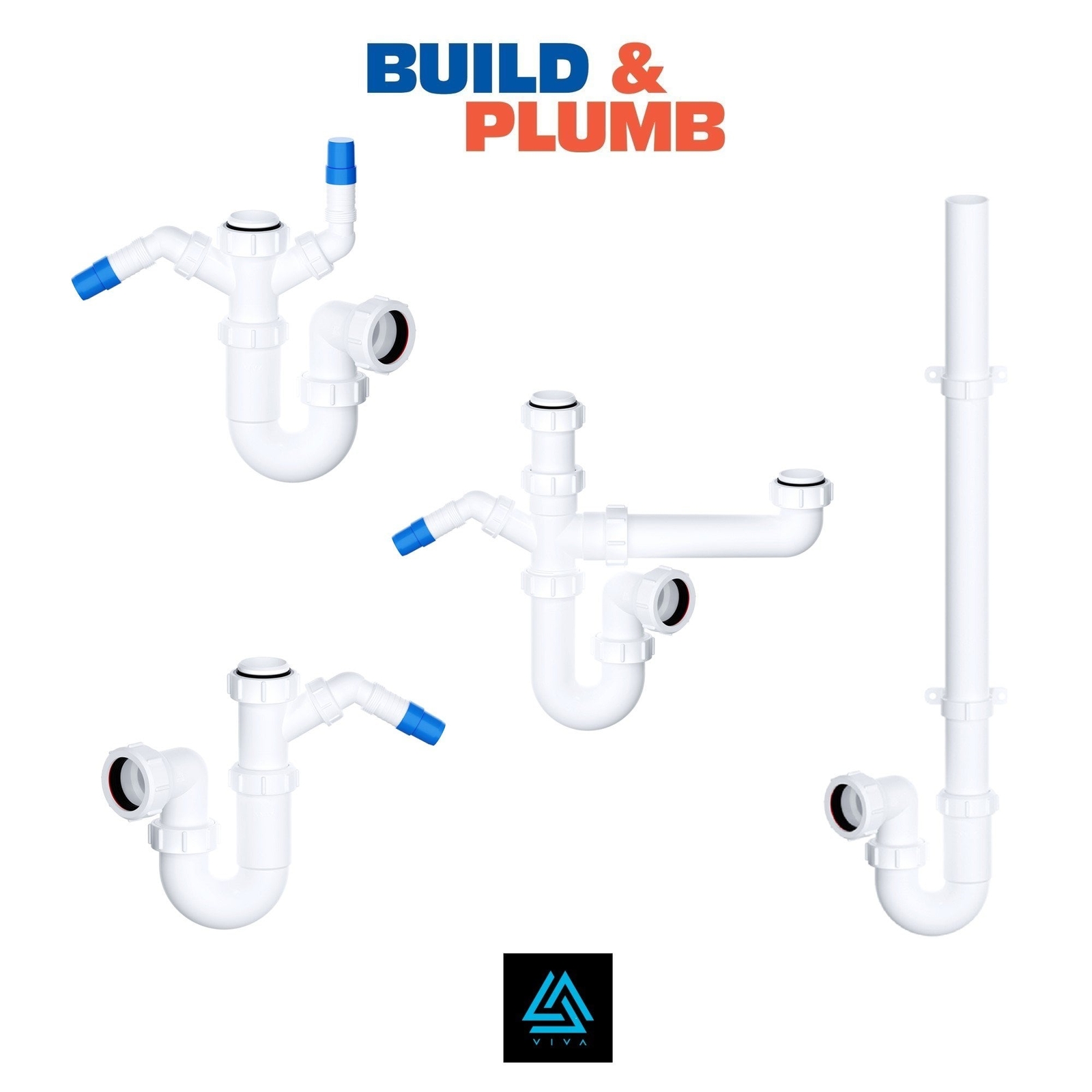 VIVA Kitchen Sink Waste Trap U Bend | Washing Machine | Dishwasher ...