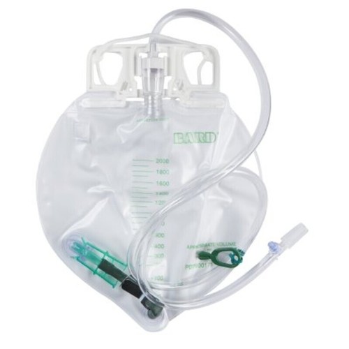 -2-Urinary Drainage Bags with Safety Outlet 2,000 ml FACTORY SEALED ...