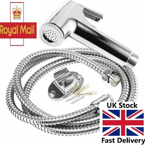 Chrome Muslim Shower Head and Hose Bidet Spray Tap for Toilet Hygienic ...