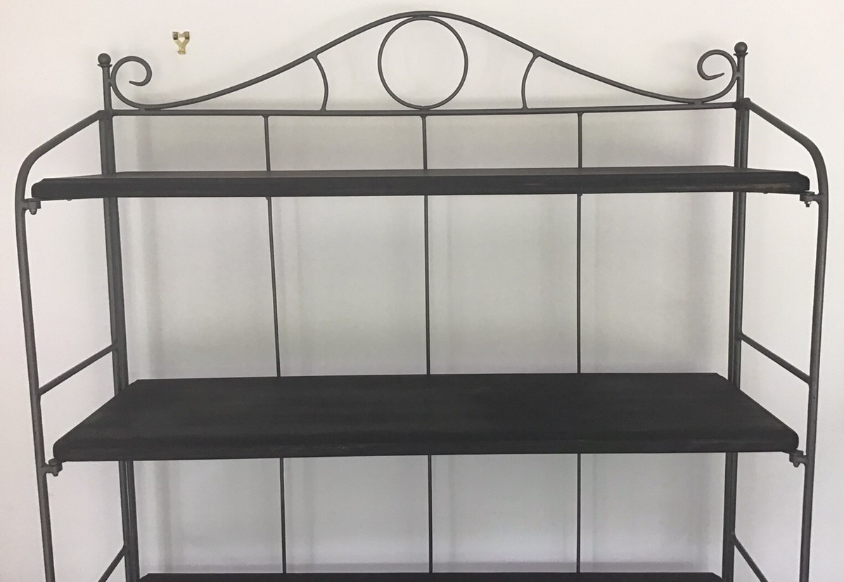 Black Wrought Iron Shabby Bookcase Wrought Iron Shelving Racks