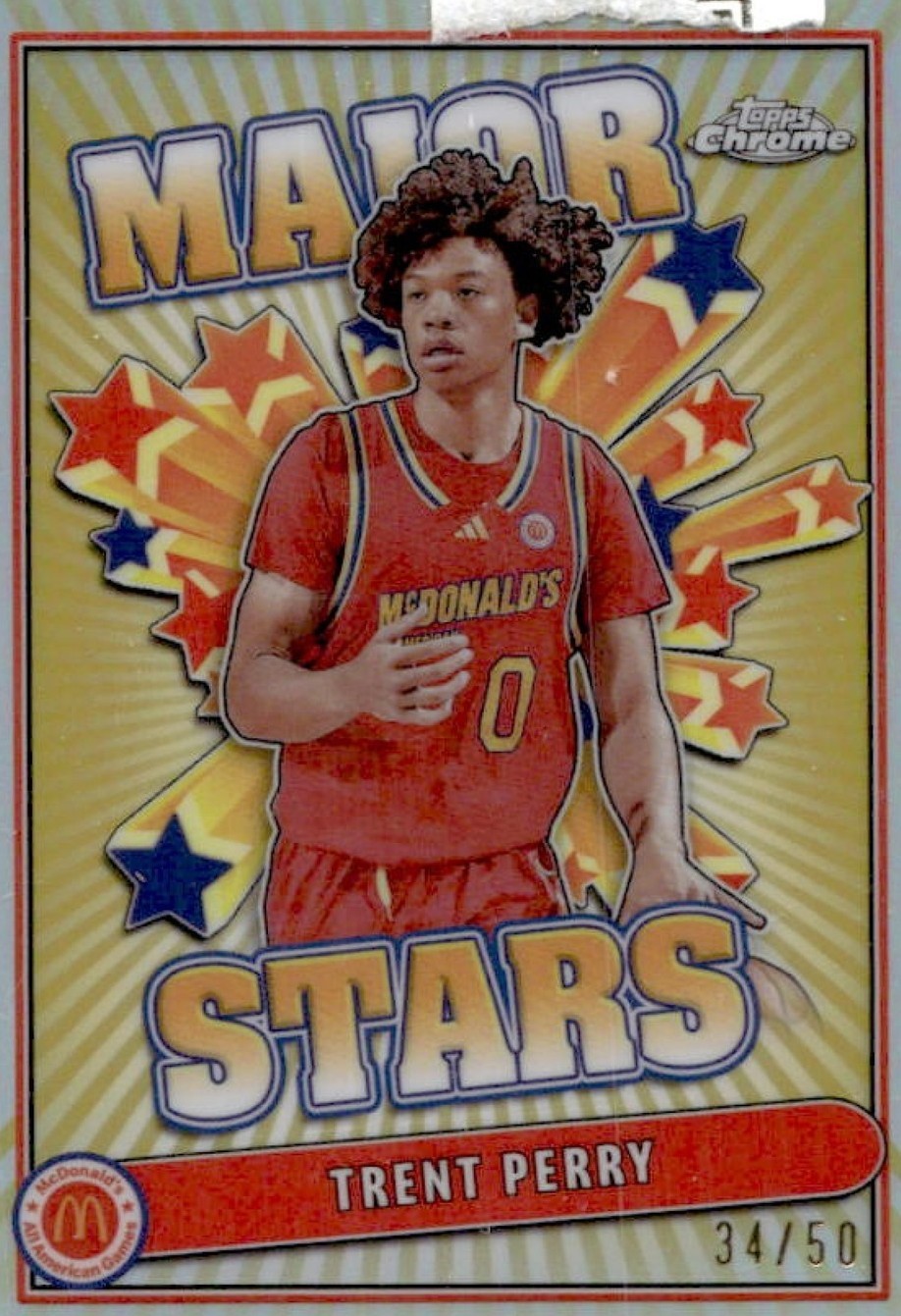 2024 Topps Chrome Mcdonald's All American - Major Star Trent Perry #SES ...