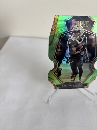 2022 Select RASHID SHAHEED Neon Green Prizm Die-Cut /299 Premier Level ...