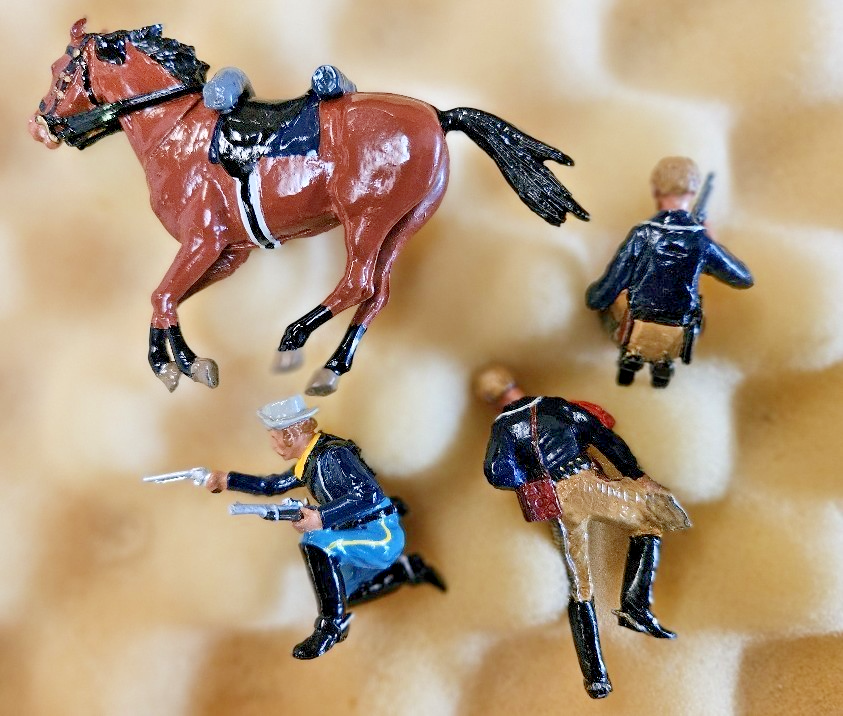 General George & Tom Custer & 7th Cavalry Trooper - 54mm - MINI-MEN ...