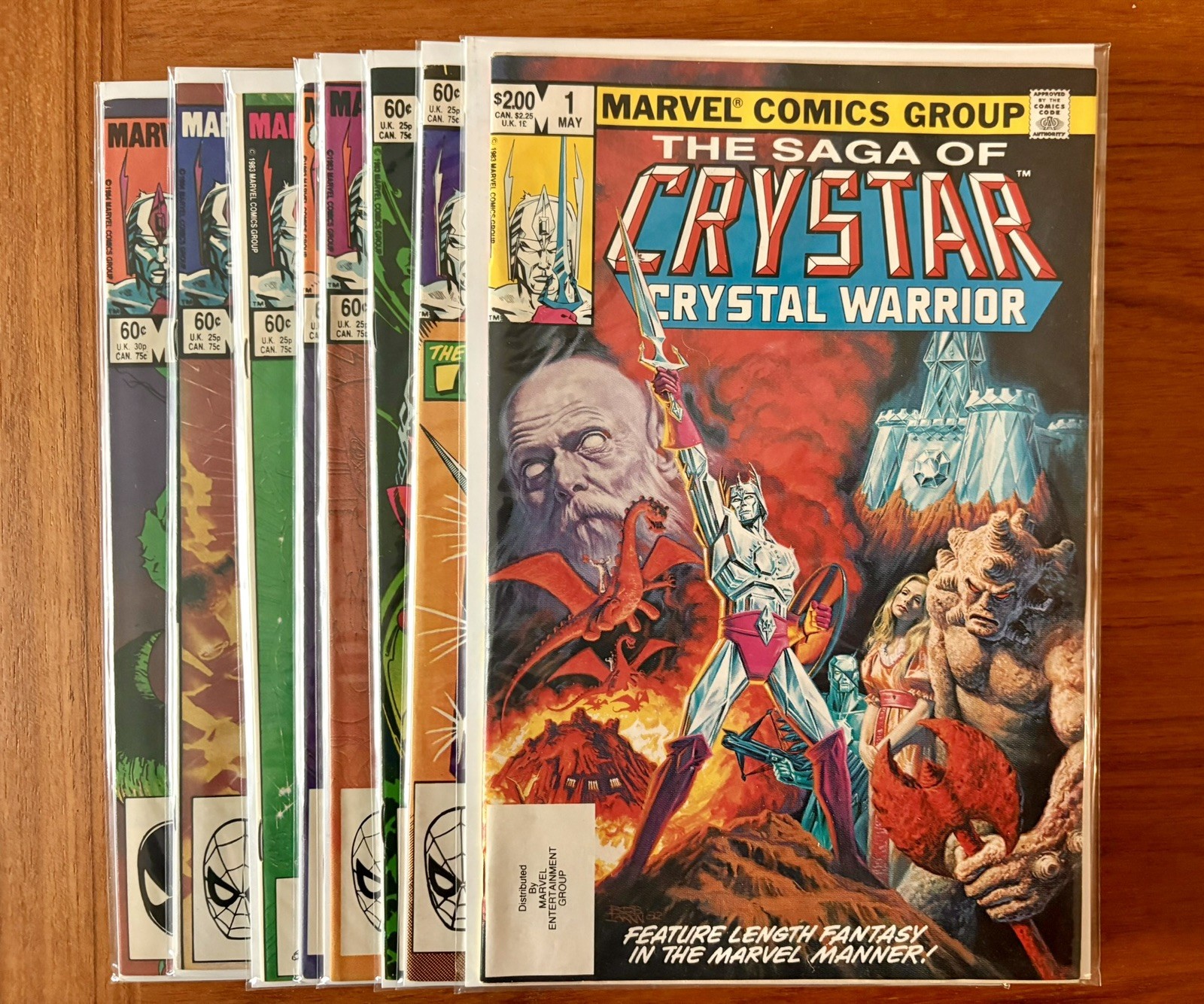 THE SAGA OF CRYSTAR (1983) #1-8 First 8 Issues! w/ #8 DANZIG skull ...