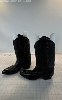 Men's Dan Post 16959 Kangaroo Leather Cowboy Western Black Cherry Boots ...