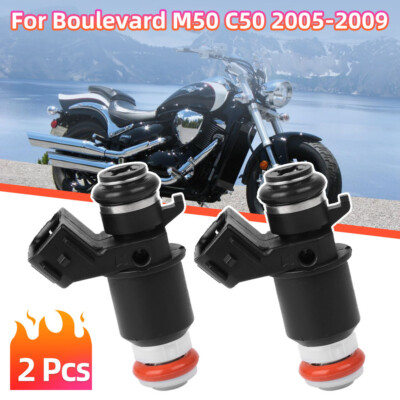 2PCS Fuel Injector For Suzuki BOULEVARD M50 C50 05-09 15710-14G00 16450 ...