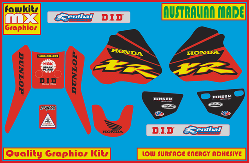 HONDA XR250-400 1996-2004 XR MX GRAPHICS KIT DECALS KIT STICKER KIT ...