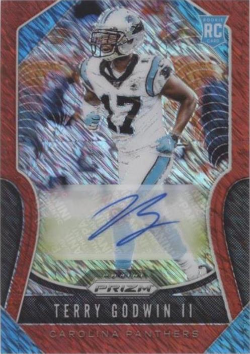 2019 Panini Prizm - Rookies Terry Godwin II #393 Red Shimmer Prizm ...
