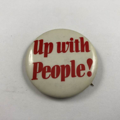Vintage UP WITH PEOPLE ! Button, Pinback | eBay