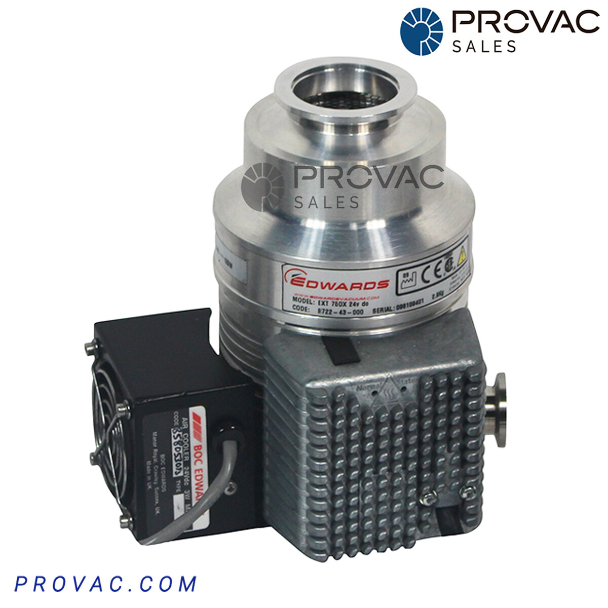 Edwards EXT-75DX Turbo Pump, KF40 Inlet, Rebuilt by Provac Sales, Inc ...