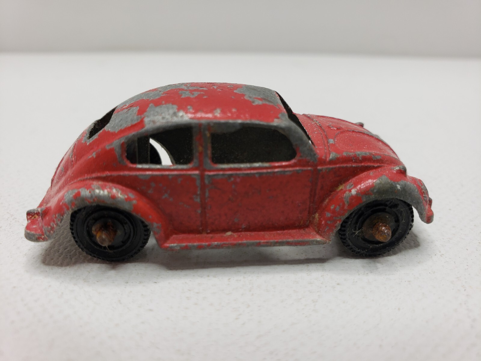 VTG 60's Era Tootsie Red Volkswagen Beetle Bug USA Metal Toy Car Thin ...