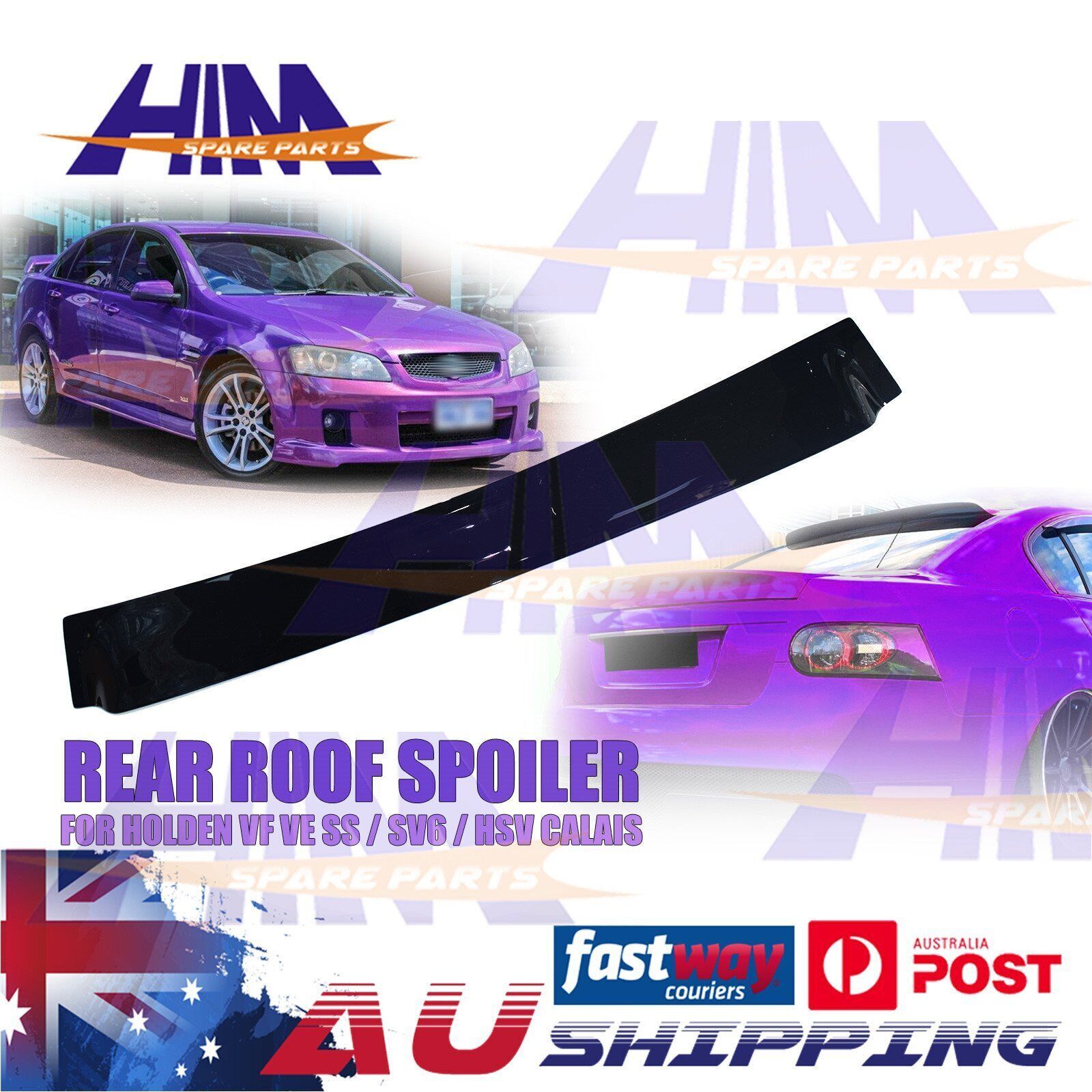 Fits Holden Commodore VE VF Roof Spoiler Rear Window Visor Caprice SS ...