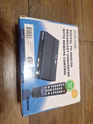 Craig CVD506 Digital to Analog Broadcast Converter Remote Control New ...
