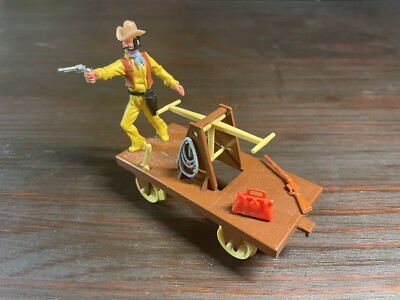 Timpo Cowboy Rail Hand Cart - Wild West - 1970's | eBay