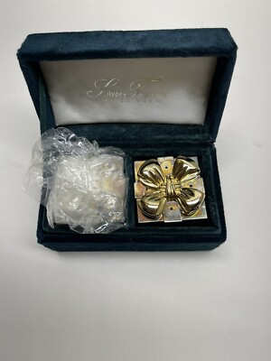 Godinger Silver Tone Gift box Bow Salt & Pepper Shakers | eBay