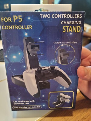 Two Controller Charging Stand For P5 CONTROLLERS CAN CHARGE W/CASE NEW ...
