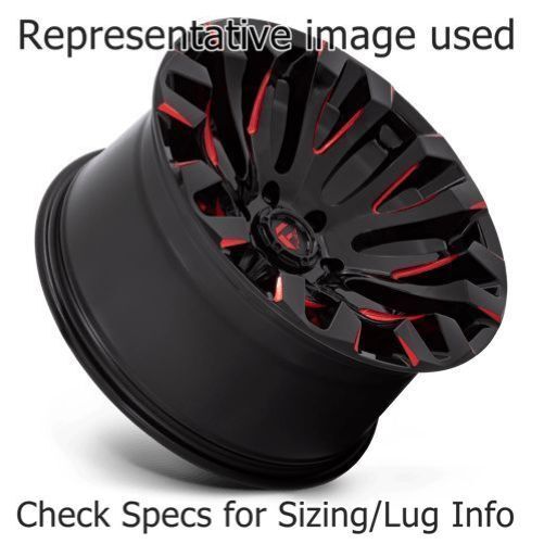 Fuel D82920008947 Wheel Rim D829 Quake Gloss Black Milled Red Tint ...
