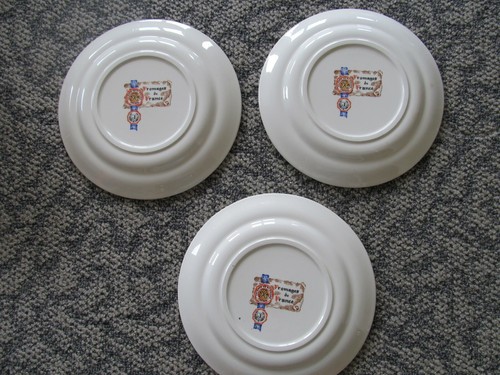 Fromages de France Cheese Plate Set-3 Faience De St. Amand France | eBay