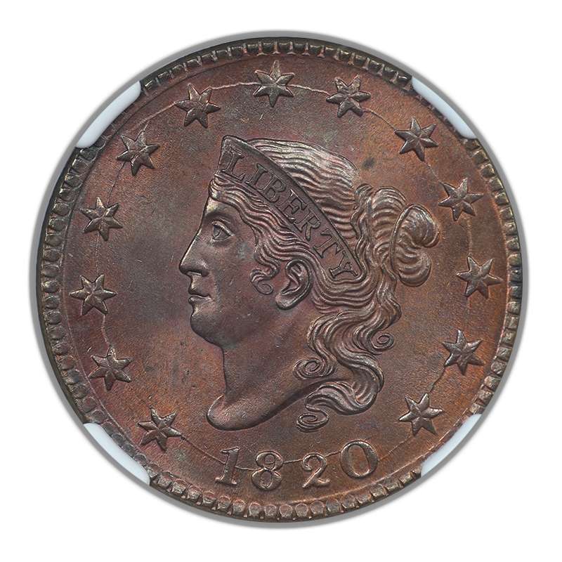 1820 Matron Head Liberty Head Large Cent 1C NGC MS64RB | eBay