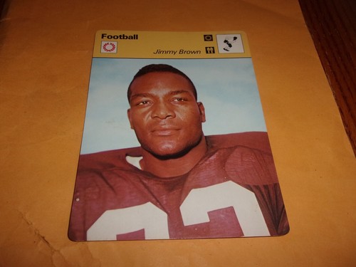 1977 Sportscaster Football JIMMY BROWN Football Card. | eBay