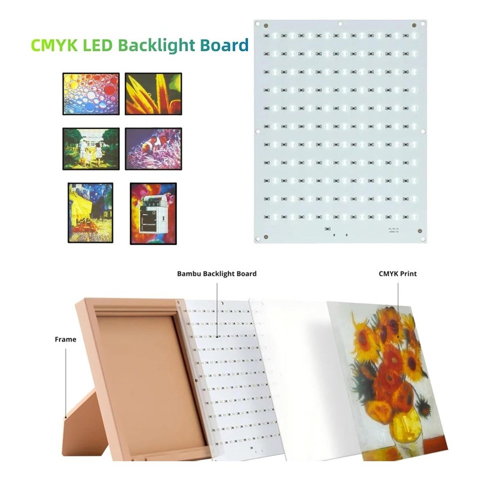 For 3D Printer Lithophane LED Backlight Board Kit USB C DIY5601 | eBay UK