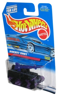 Hot Wheels Rocket Shot (1997) Mattel Black & Purple Collector Toy Tank ...