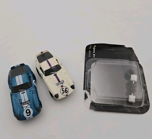 Tomy AFX Super Coupes Mega G #9 White Blue Chaparral HO Slot Car | eBay