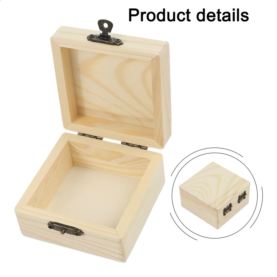 Selection Small Wooden Storage Boxes /Memory Keepsake Box With Lid ...