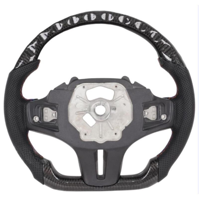 LED Carbon Fiber Steering Wheel For BMW F40 F44 G20 G28 G80 G38 G30 ...
