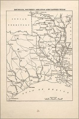 Poster, Many Sizes; Map Of Civil War In Louisiana S. Arkansas & E ...