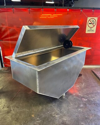 Aluminum Boat Storage Box Guide Series™ Hinged Boat Seat Storage Box